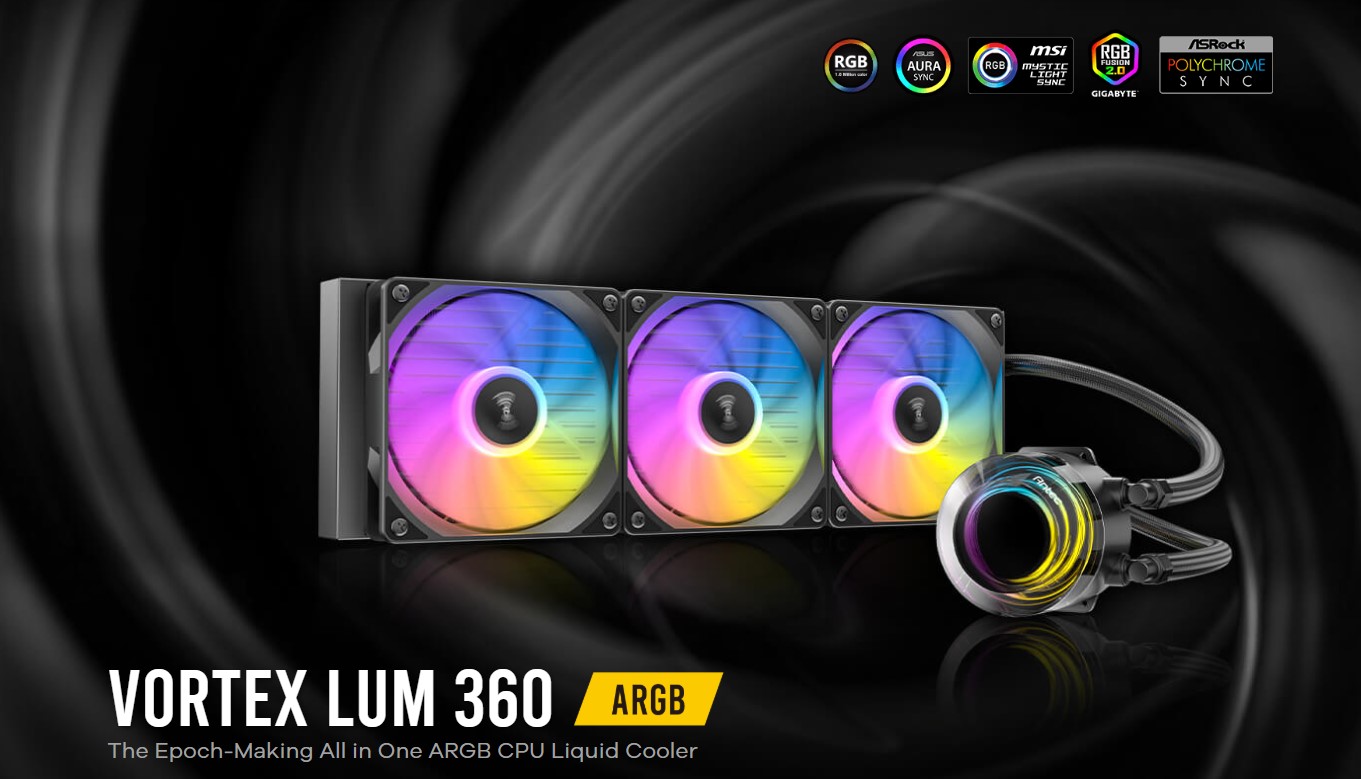 Antec Vortex Lum 360 ARGB The Epoch-Making All in One ARGB CPU Liquid ...